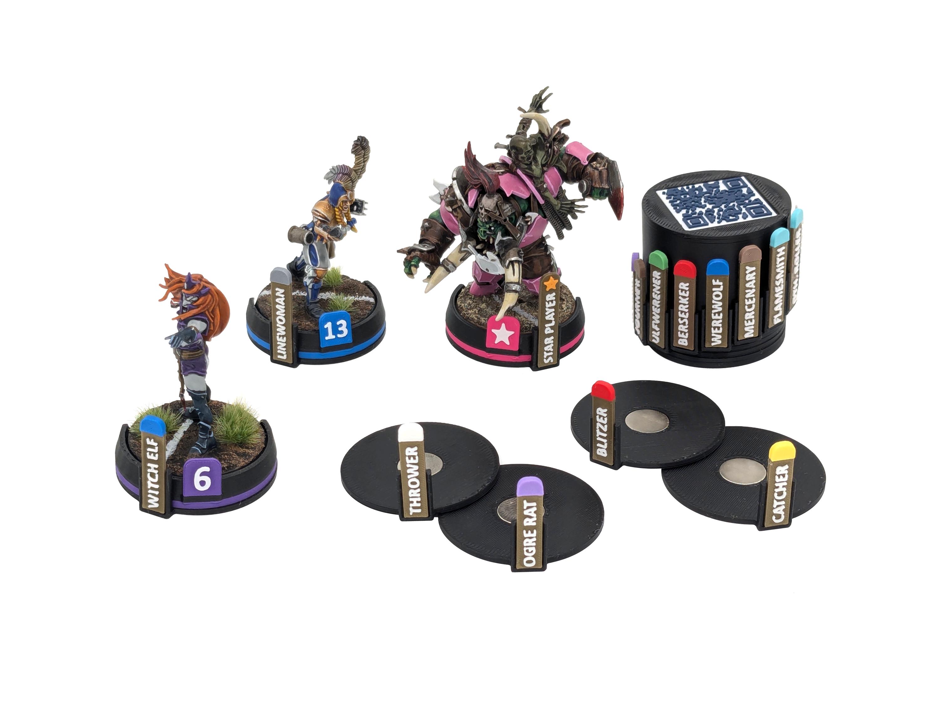 Magnetic Marker Set for Player Positions in Fantasy Football and ...