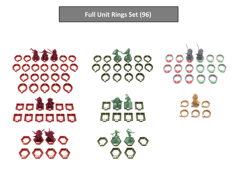 Board Game Unit Rings for Harkonnen & Atreides With HP and Defense ...