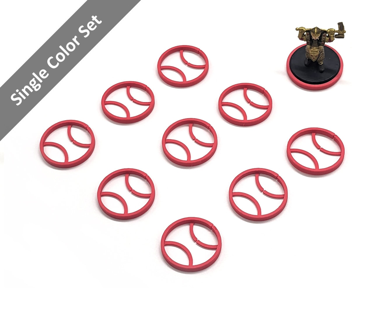 10 Basic Tabletop Miniature Rings for Dungeons and Dragons, Pathfinder ...