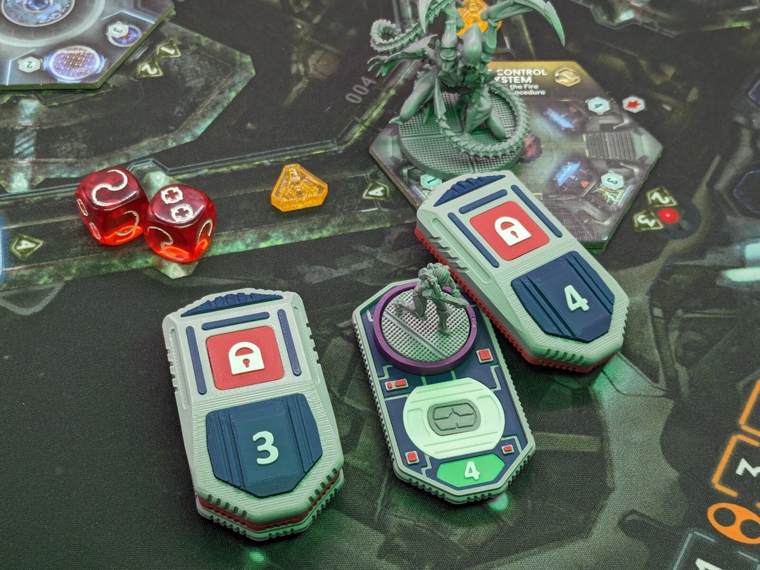 Sci-fi Board Game Escape Pod Set - Fully Colored With Locked Cover and ...