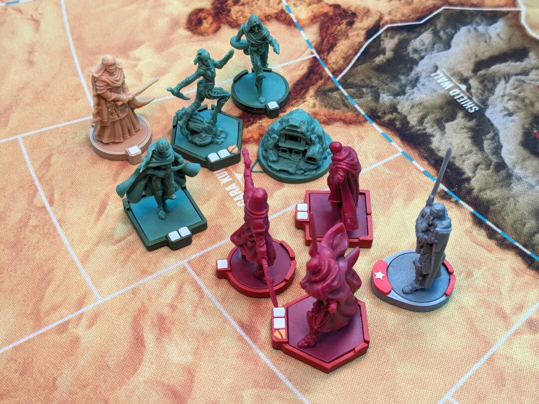 Dune: War for Arrakis - Unit Rings for House Harkonnen & Atreides With HP and Defense Indicator ...