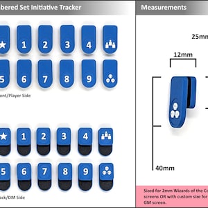 12 Enemy Initiative Trackers With Boss and Lair Action for Tabletop ...
