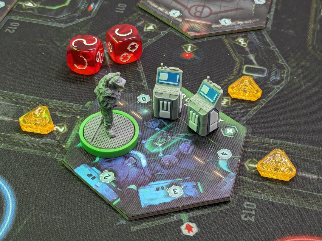 Sci-fi Board Game Computer Terminal Set Compatible With Nemesis - Fully ...