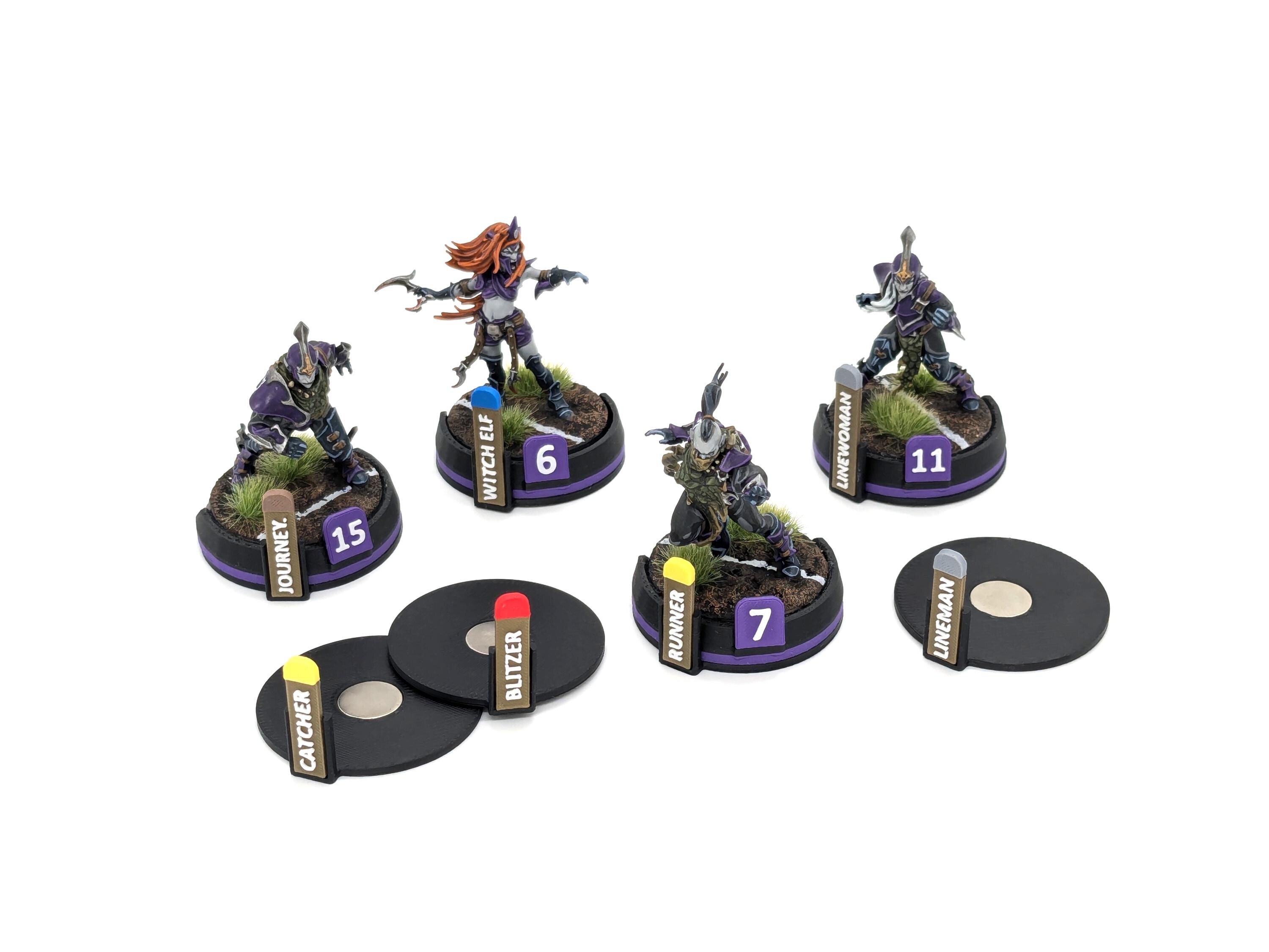 Magnetic Marker Set for Player Positions in Fantasy Football and ...