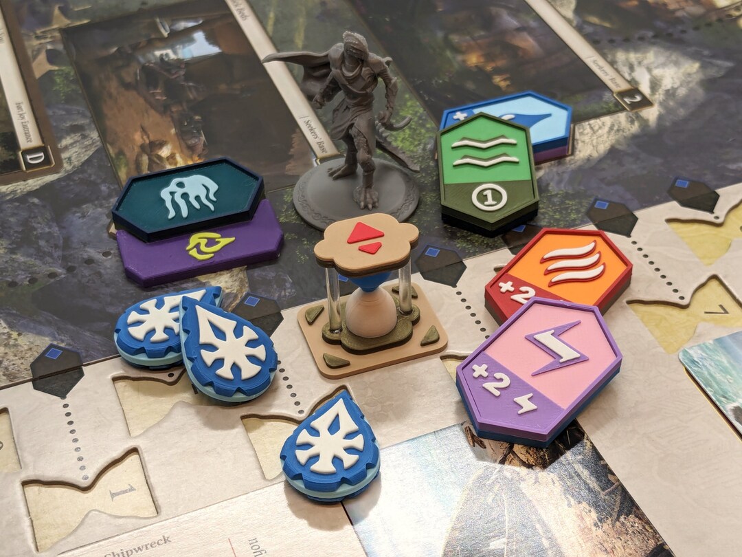Board Game Deluxe Tokens With Environments, Hourglass Tracker, Source ...