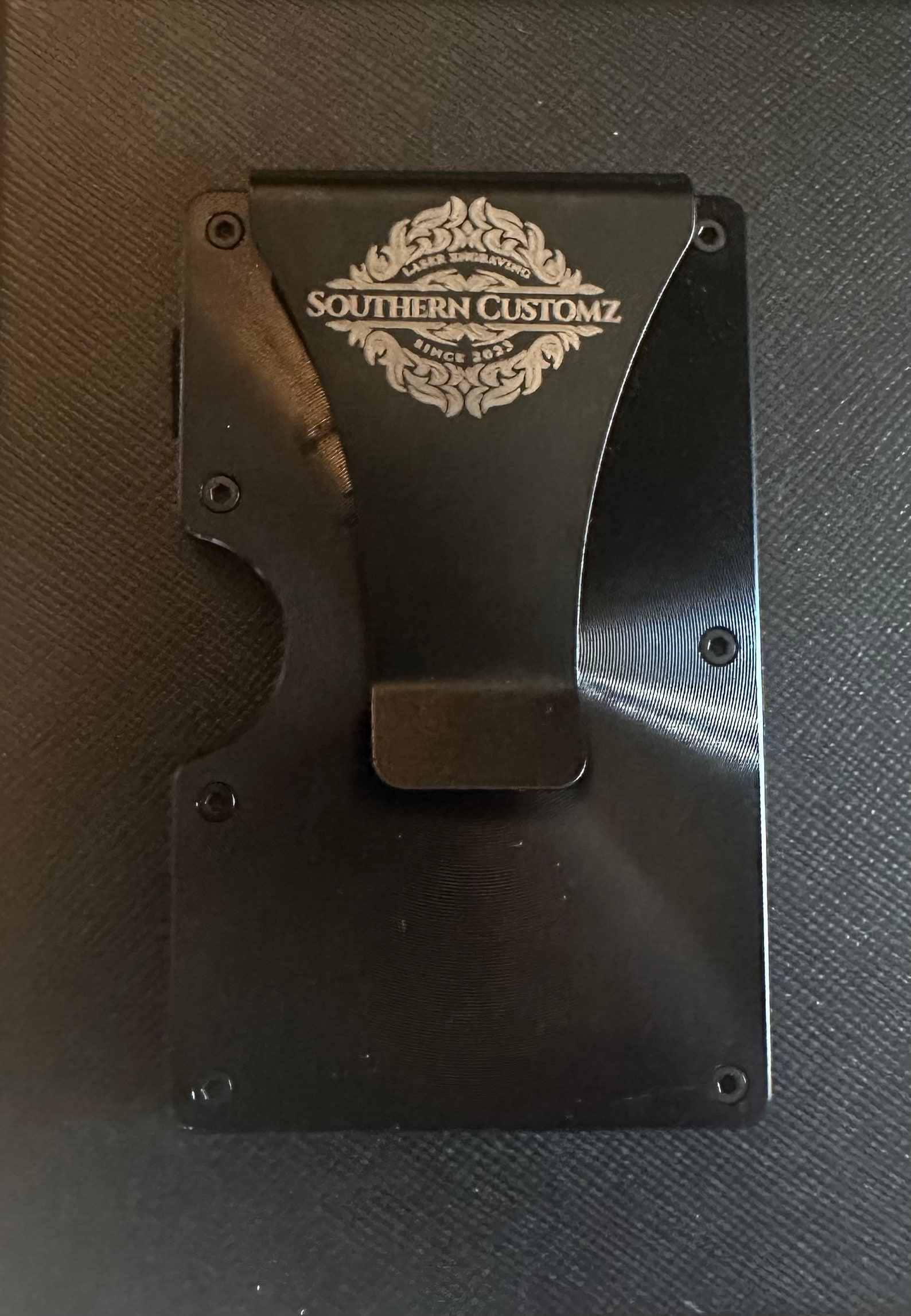 Custom Engraved Metal Wallet - Etsy