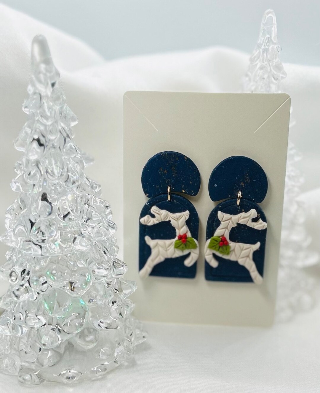 Reindeer Navy and Goldchristmas - Etsy