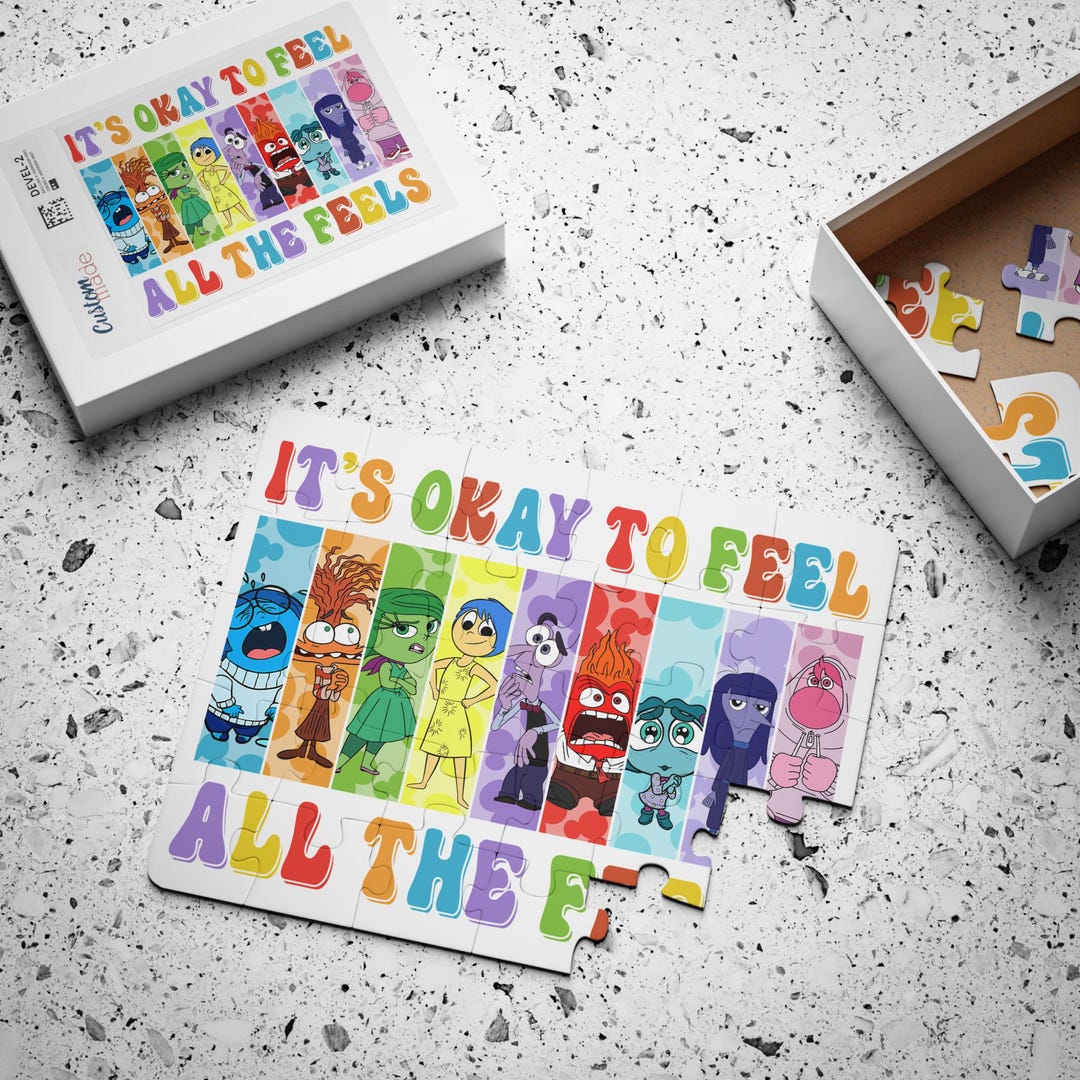 Inside Out Puzzle It's Okay to Feel All the Feels Perfect for Kids and ...