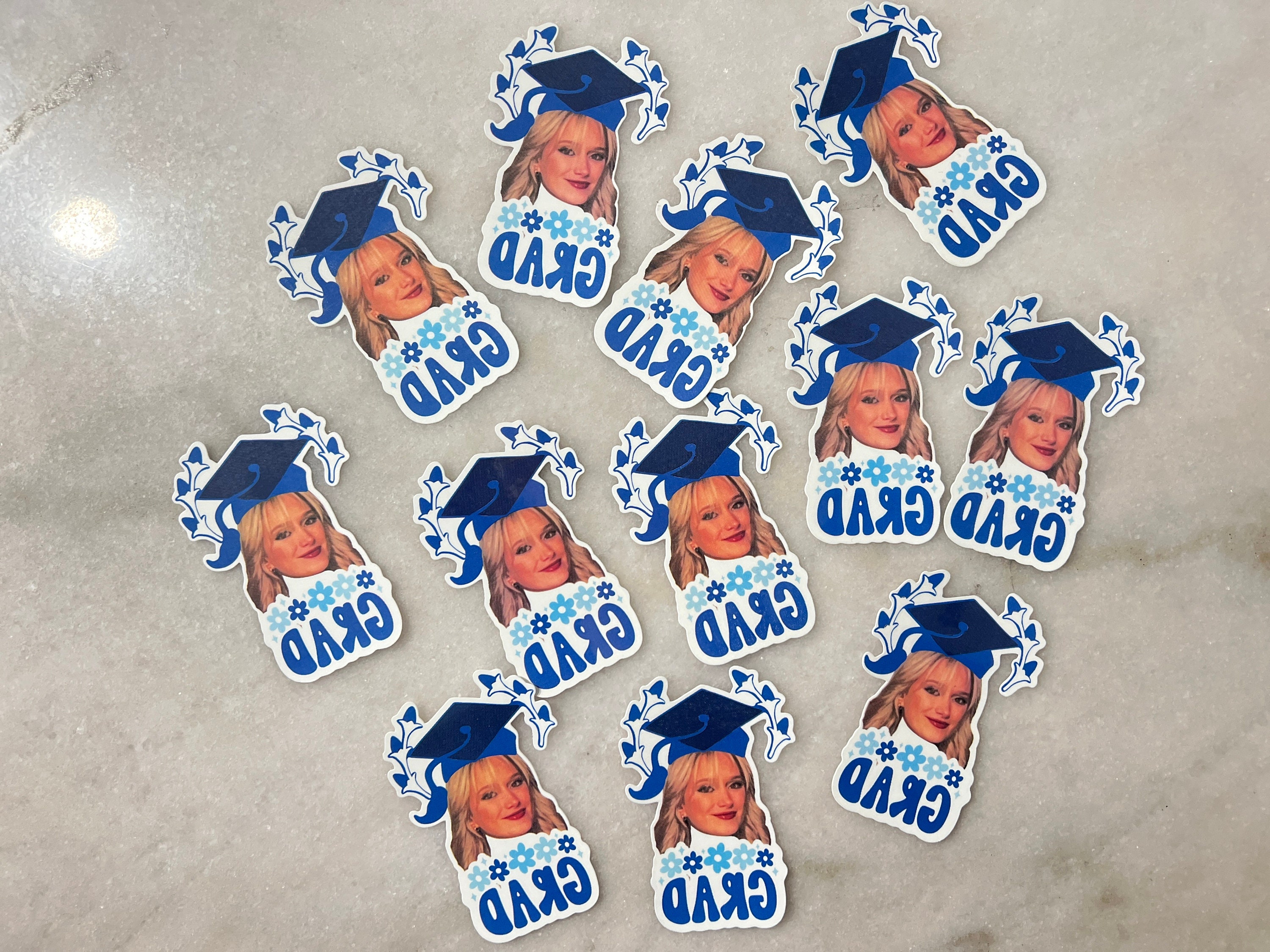 Custom Graduation Face Tattoo: Celebrate in Style pack of 12 - Etsy