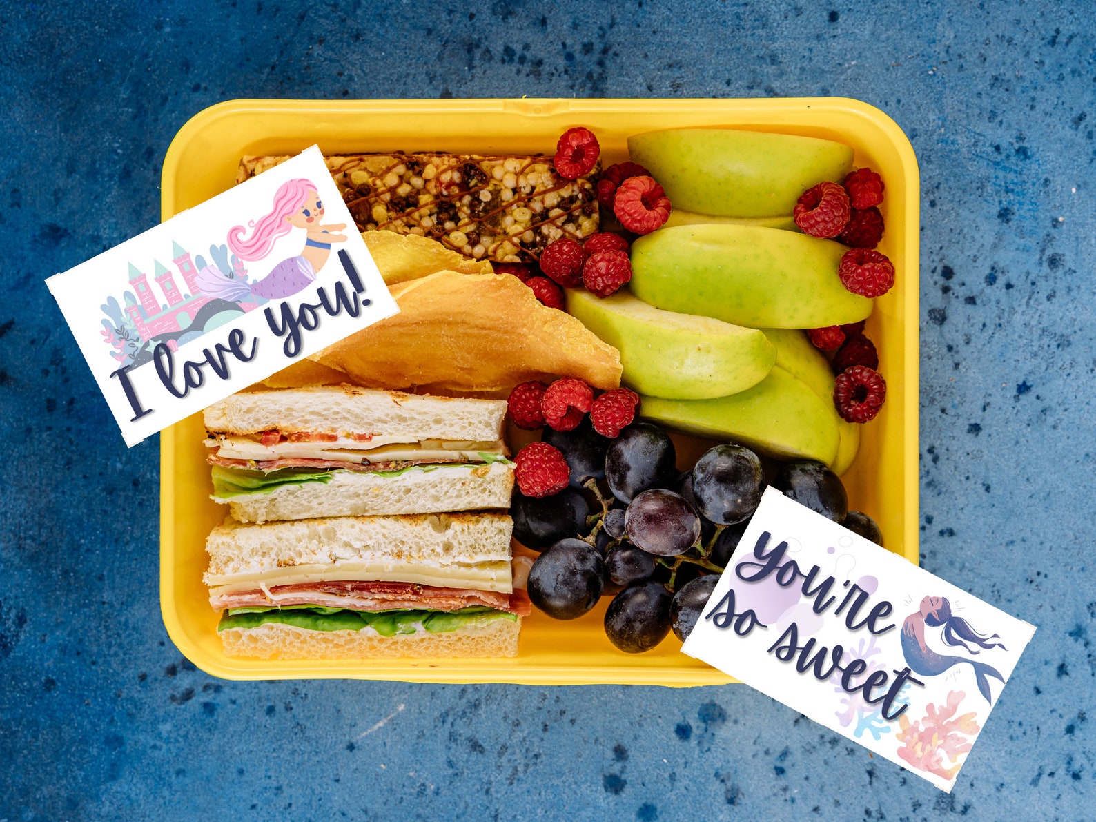 Mermaid Lunchbox Notes for Kids, Positive Affirmations (digital ...