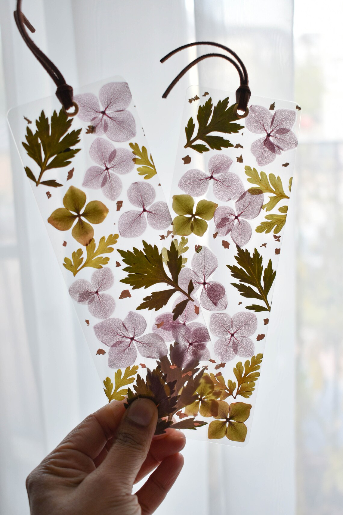 Pressed Flower Bookmark. Real Dried Flower Bookmark. - Etsy