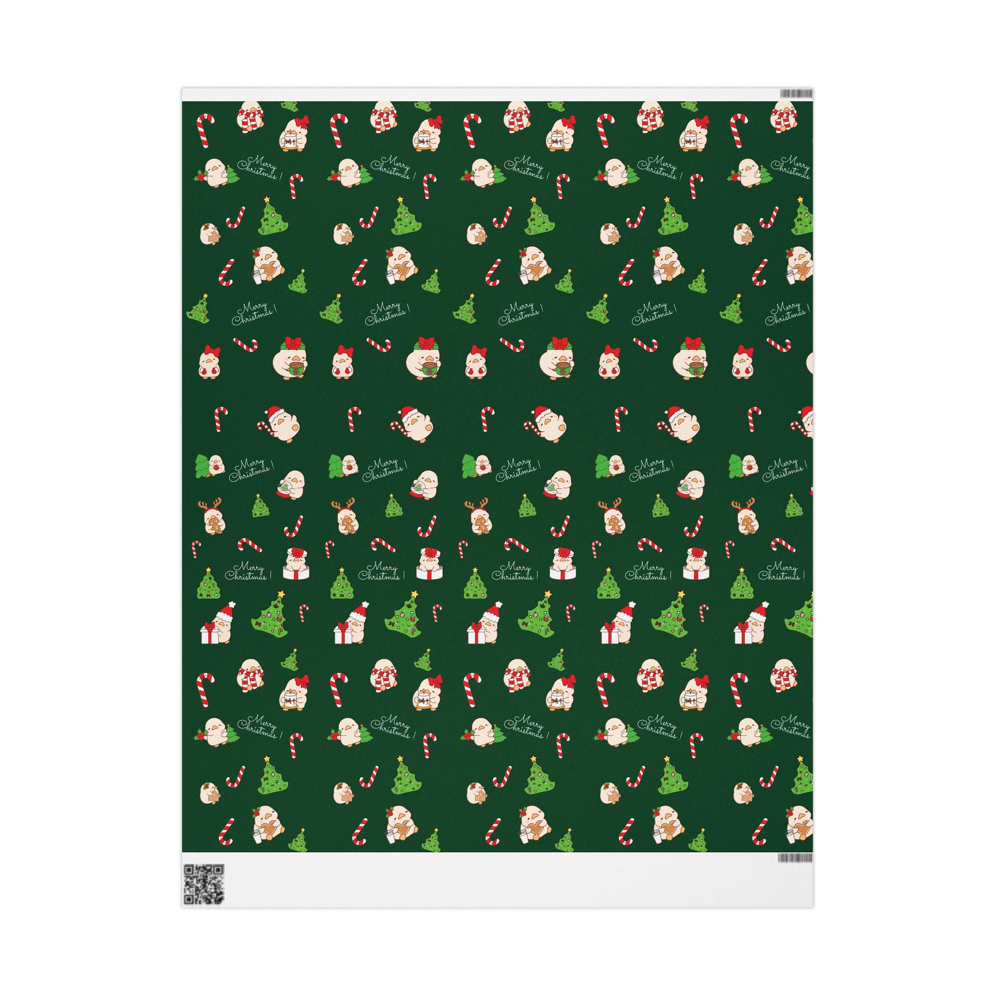 Cute Kawaii Christmas Wrapping Papers Kawai Holiday Christmas Wrapping ...