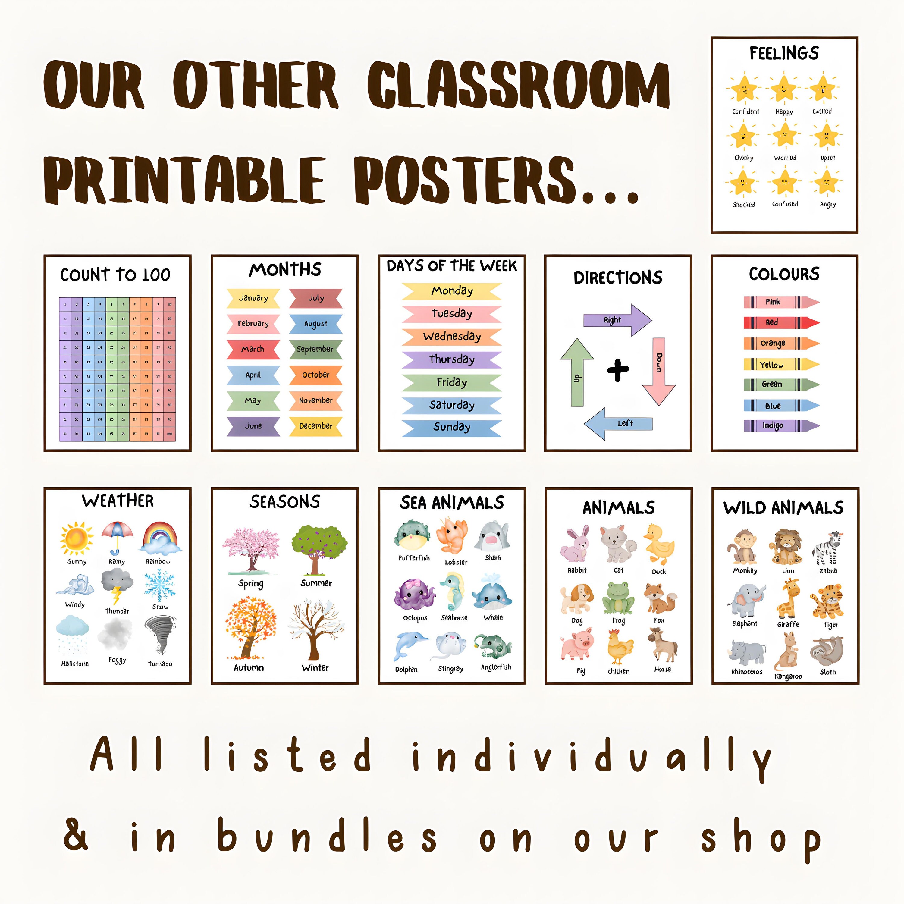 PRINTABLE Classroom Posters Digital Learning Display - Etsy