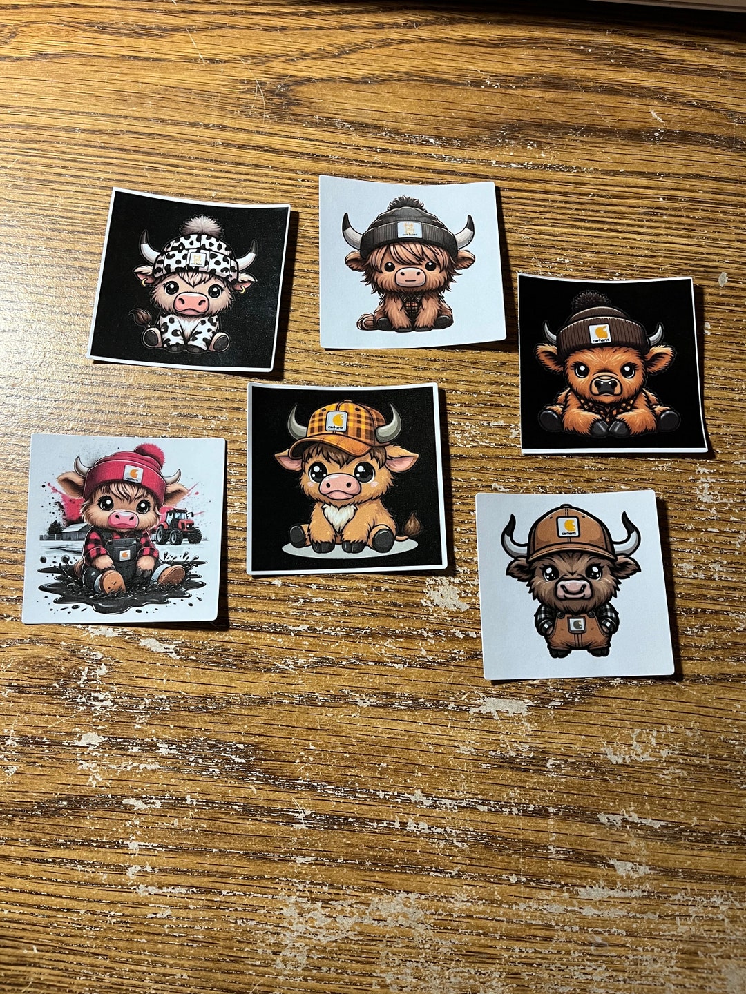Carhartt Cow Sticker Pack 1 - Etsy