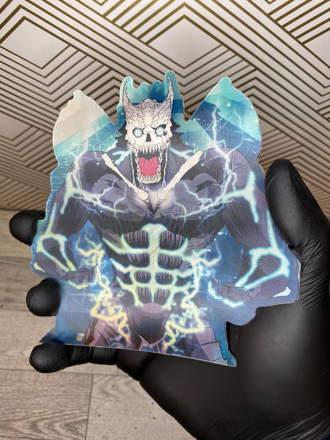 3D Lenticular Anime Sticker Decal Changing Moving Flip Motion Peeker ...