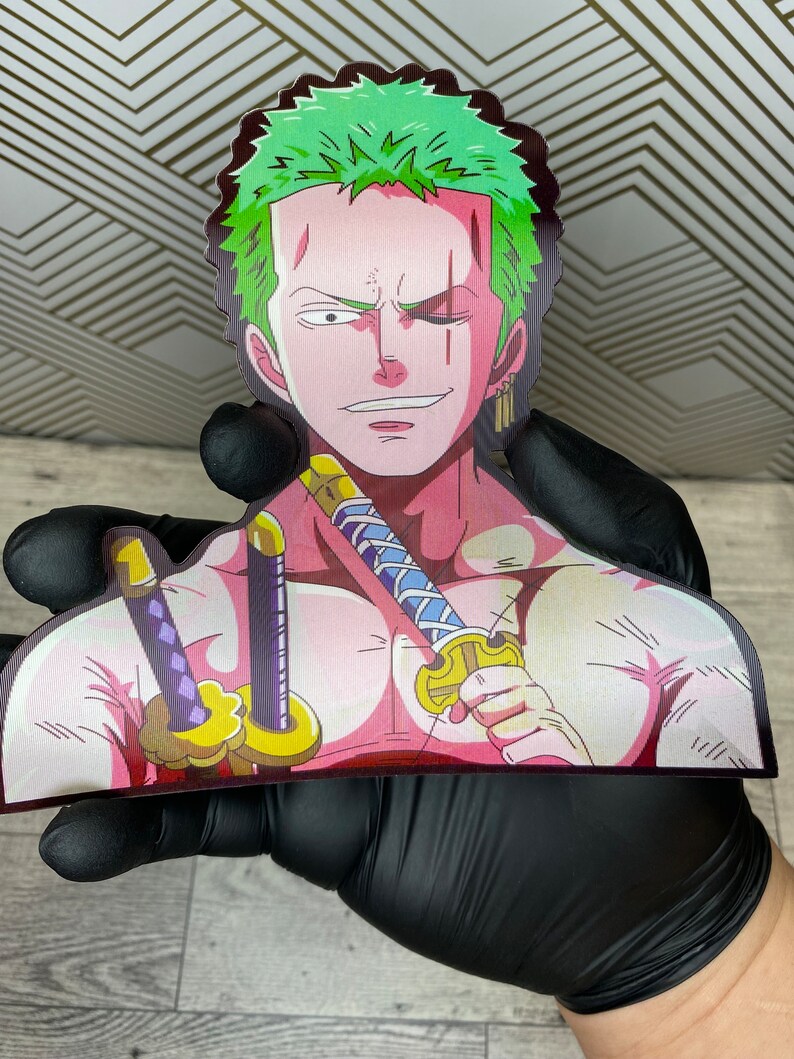 3D Lenticular Anime Sticker Decal Changing Moving Flip Motion - Etsy