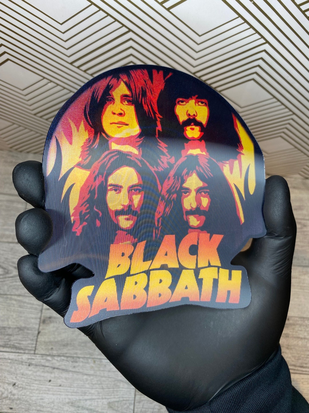 3D Lenticular Anime Sticker Decal Changing Moving Flip Motion Peeker ...