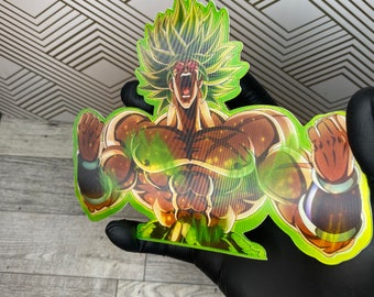 3D Lenticular Anime Sticker Decal Changing Moving Flip Motion Peeker ...