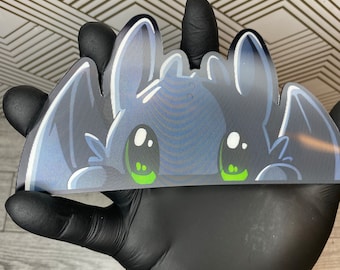 3D Lenticular Anime Sticker Decal Changing Moving Flip Motion Peeker ...