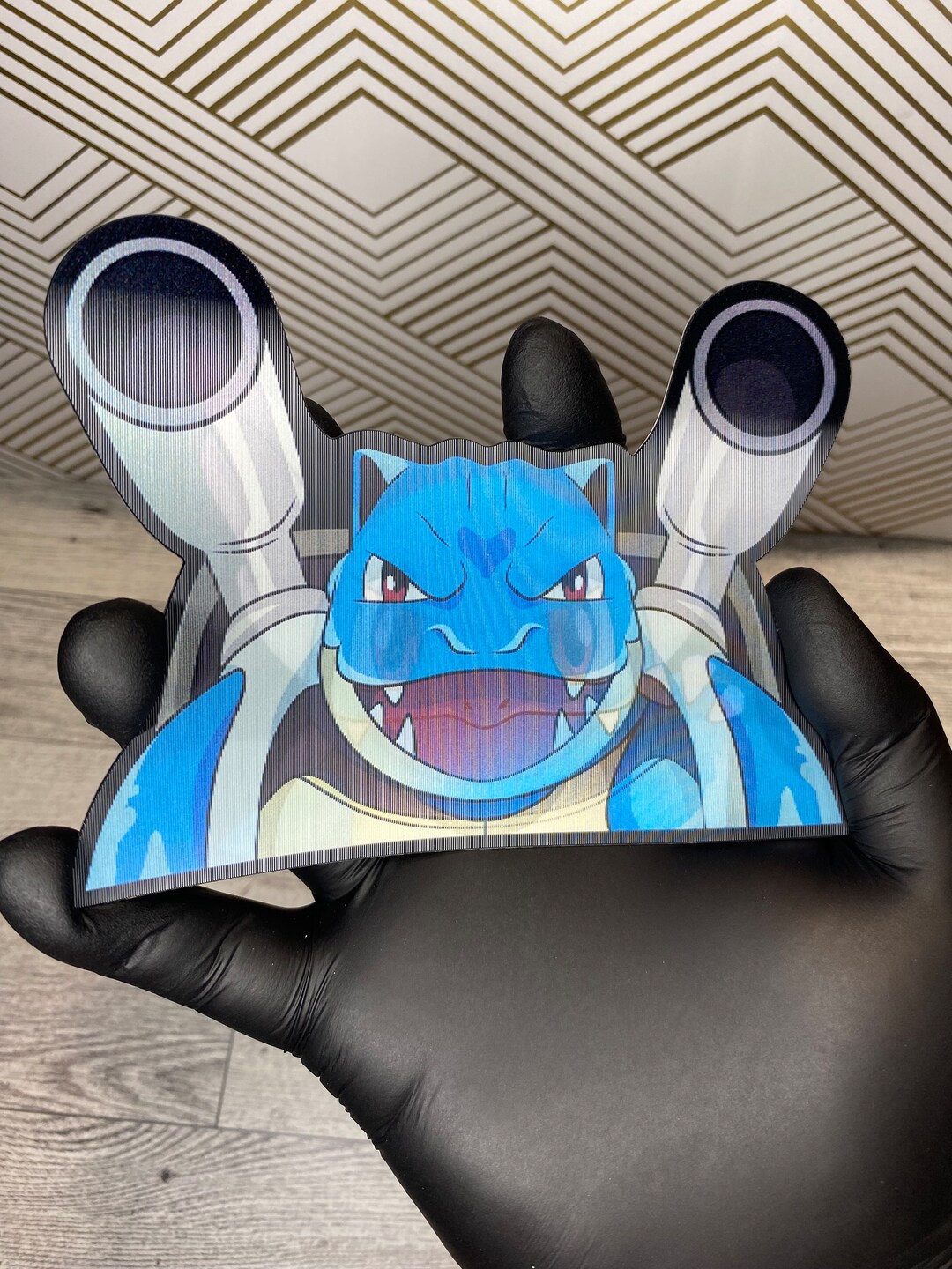 3D Lenticular Anime Sticker Decal Changing Moving Flip Motion Peeker ...