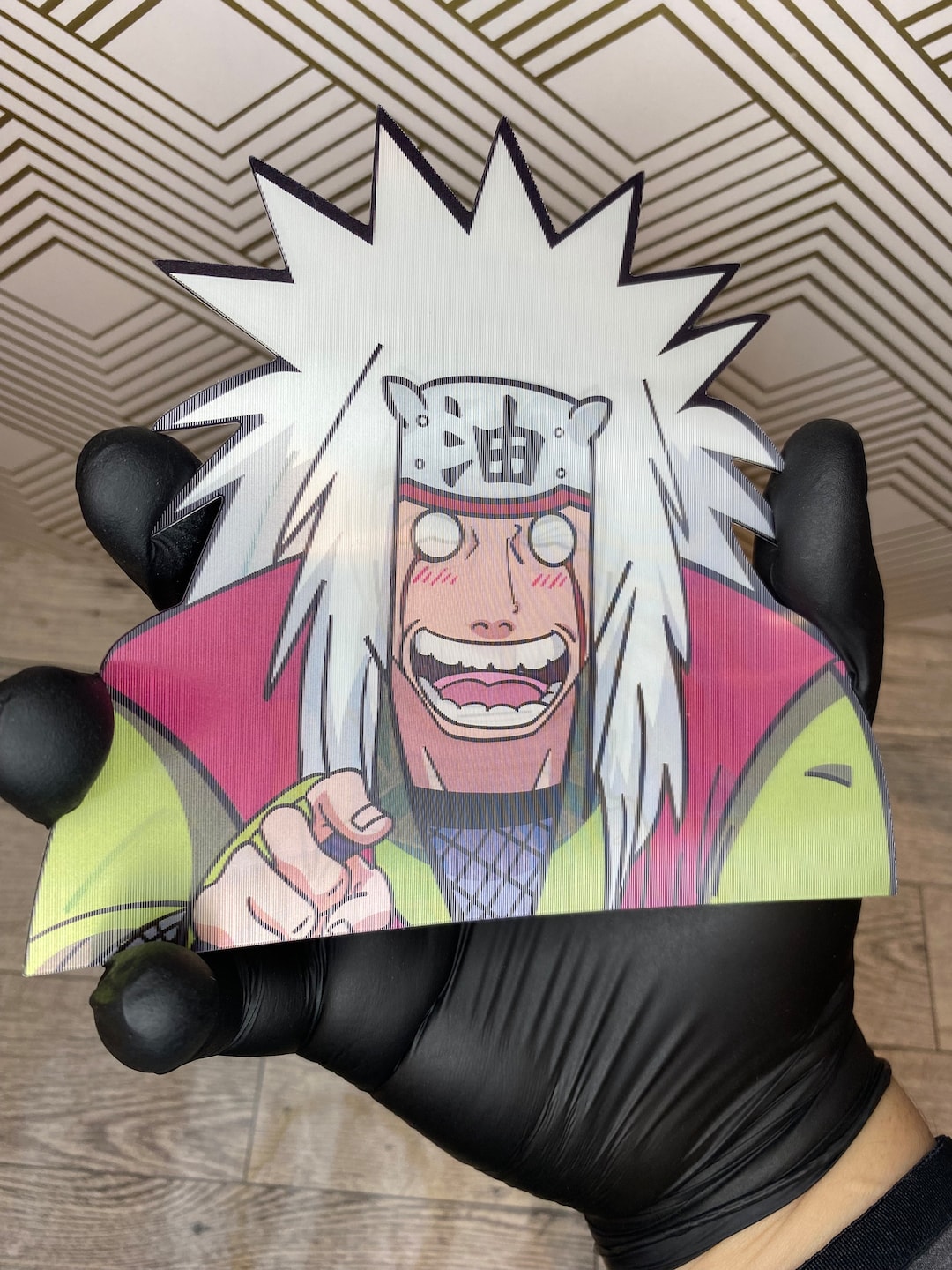 3D Lenticular Anime Sticker Decal Changing Moving Flip Motion Peeker ...