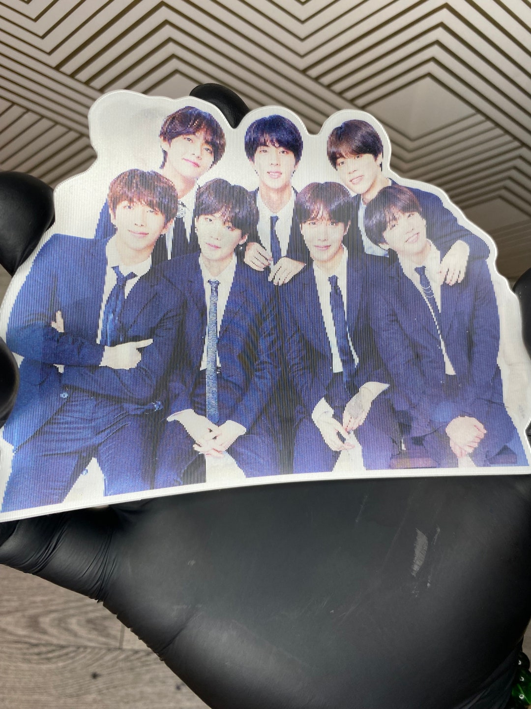 3D Lenticular Anime Sticker Decal Changing Moving Flip Motion Peeker ...