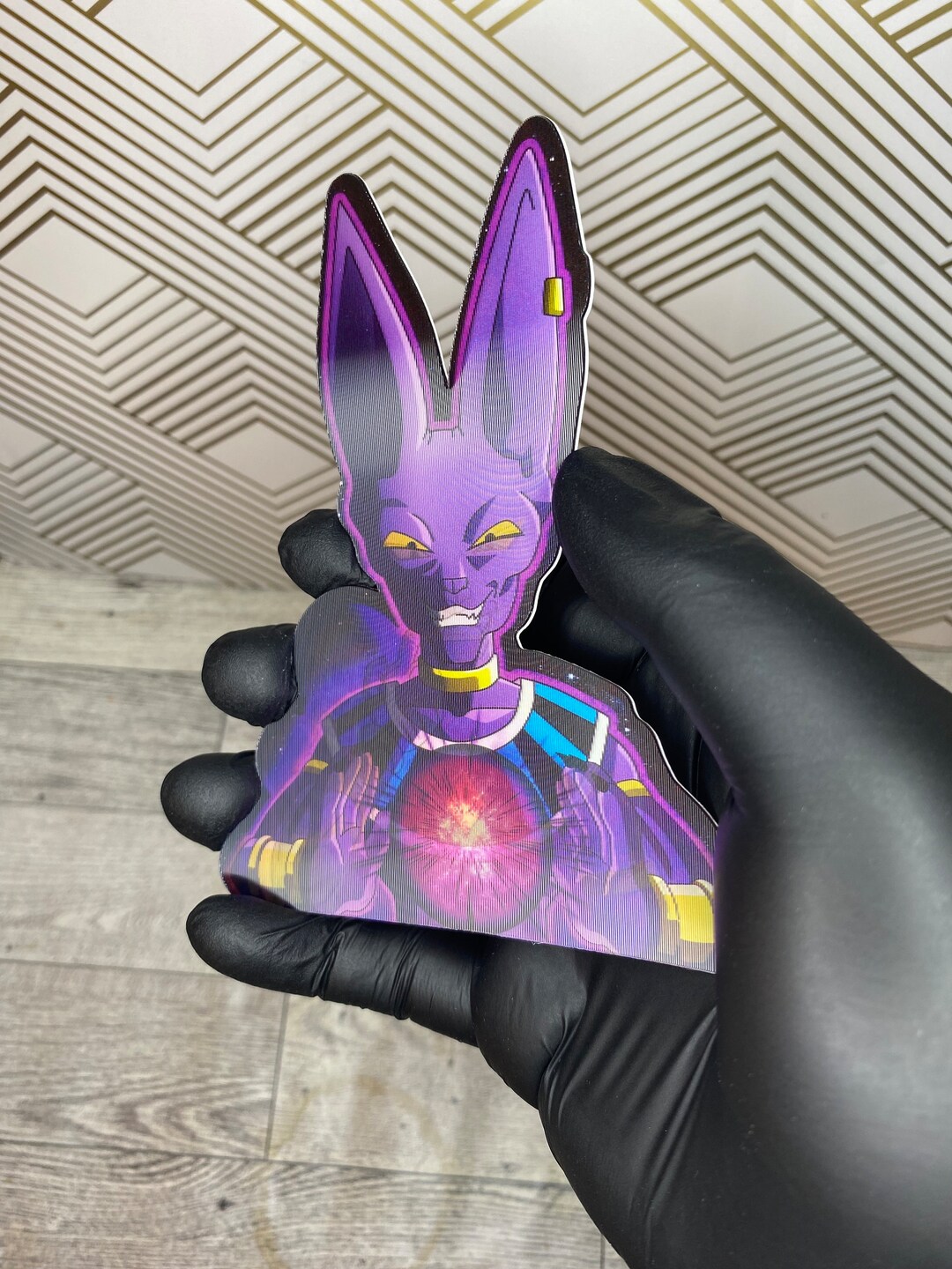 3D Lenticular Anime Sticker Decal Changing Moving Flip Motion Peeker ...