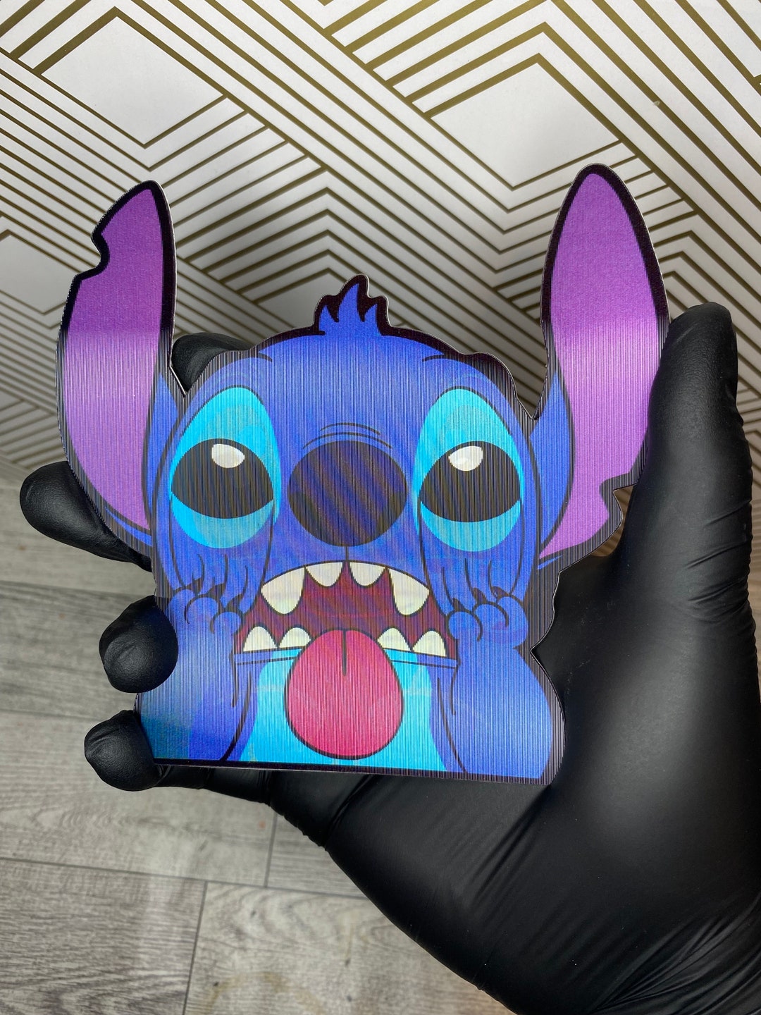 3D Lenticular Anime Sticker Decal Changing Moving Flip Motion Peeker ...