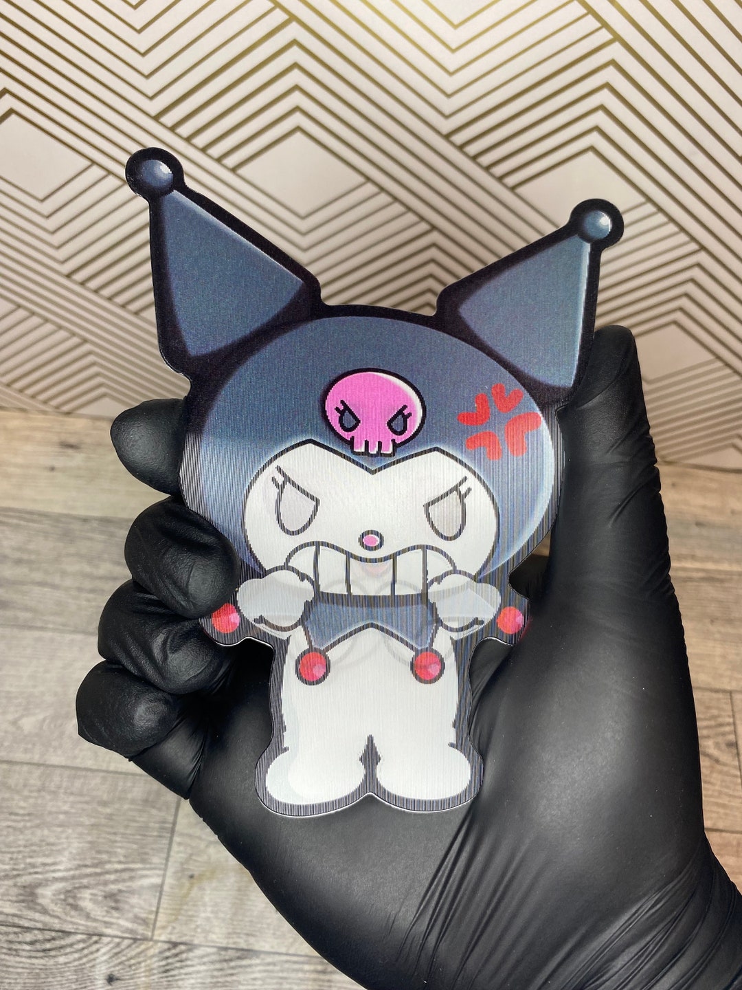 3D Lenticular Anime Sticker Decal Changing Moving Flip Motion Peeker ...