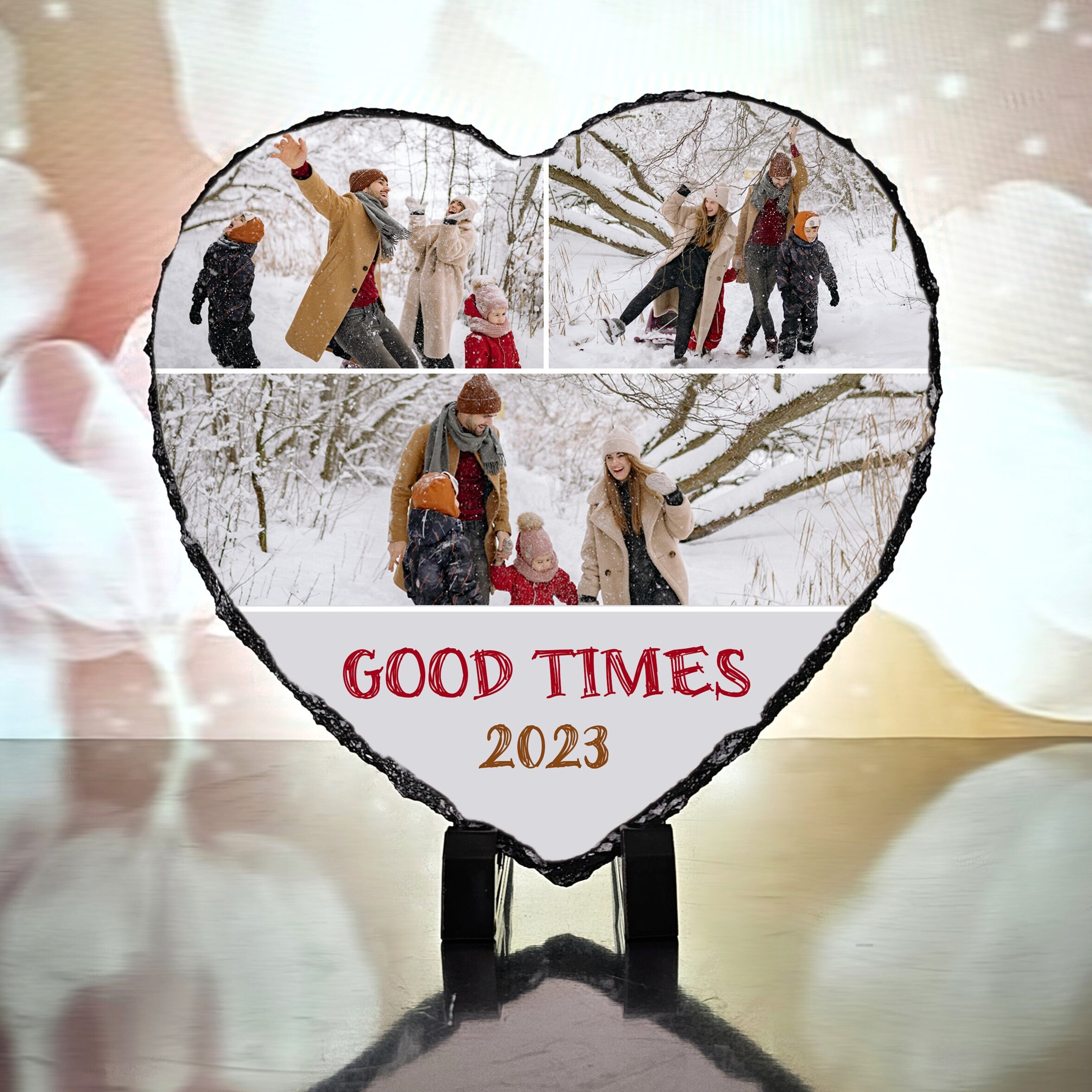 Personalized Photo Plaque, Custom Photo Slate, Anniversary Plaque ...