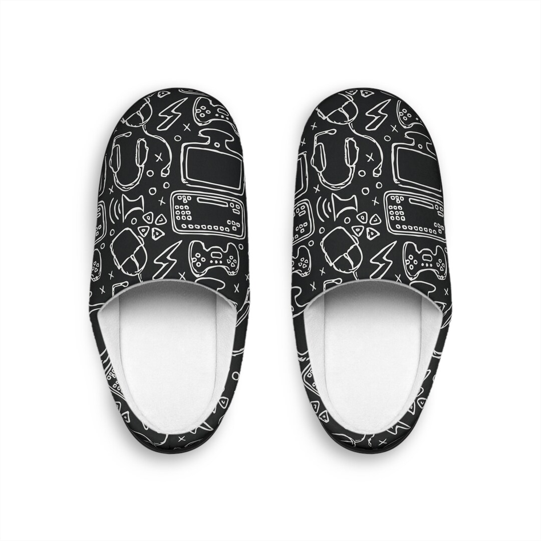Gamer's Indoor Slippers, Closed Toe Slippers, Soft and Comfortable ...