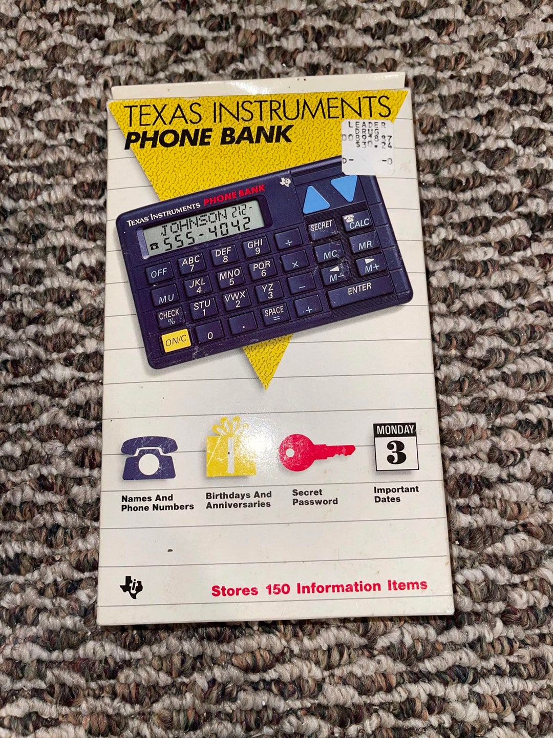 Vintage 1987 Texas Instruments Phone Bank New in Box - Etsy