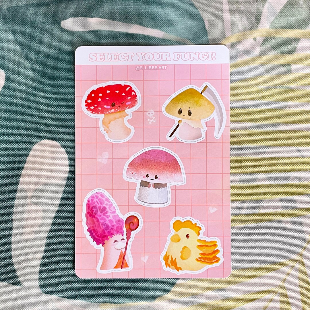Select Your Fungi! - Cute Character Mushroom Stickers - Etsy