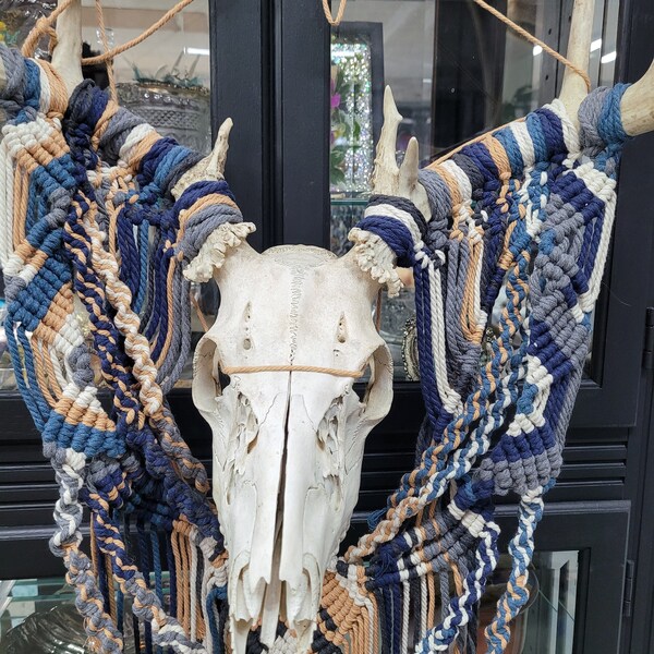 Deer Skull Macrame - Etsy