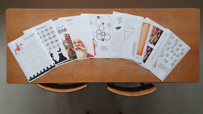 Sinterklaas Worksheets - Etsy