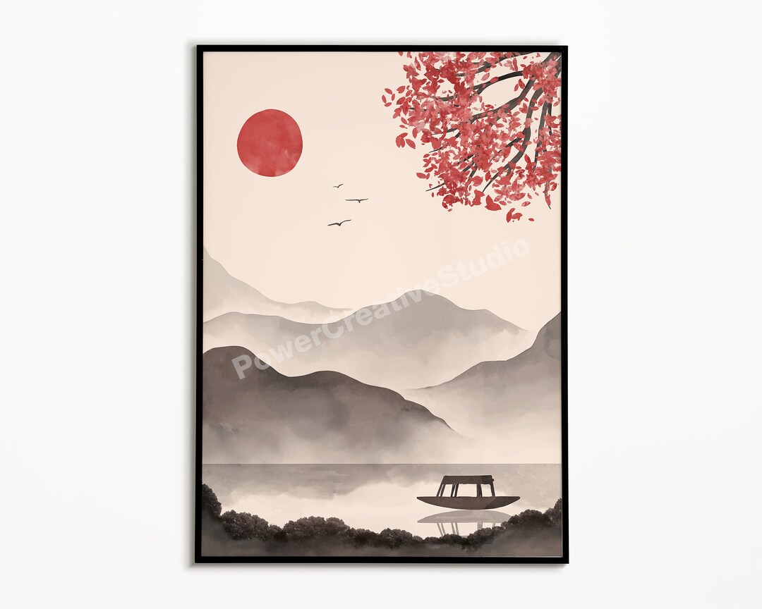 Japanese Wall Art, Trend Wall Art, Asian Printable Wall Art, Vintage ...