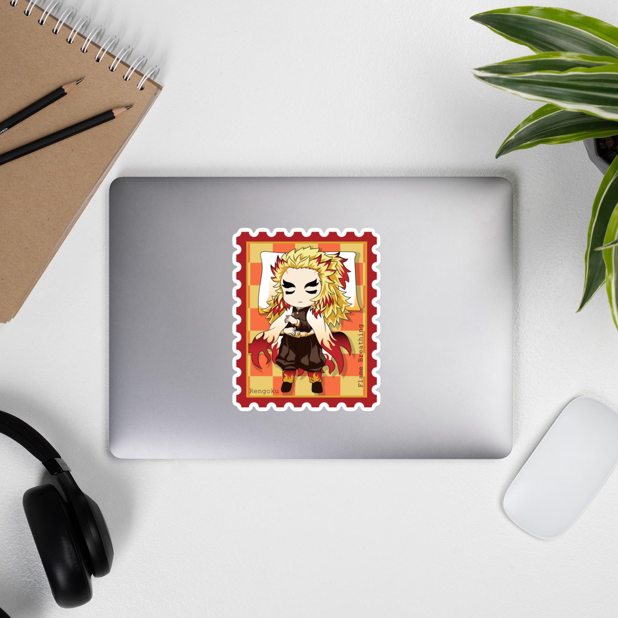 Demon Slayer Postal Stamp Stickers V5 Rengoku cute Kawaii Vinyl ...