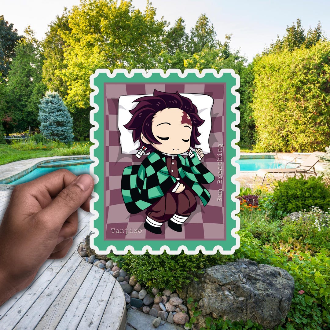 Demon Slayer Postal Stamp Stickers V2 Cute Kawaii Vinyl Stickers for ...
