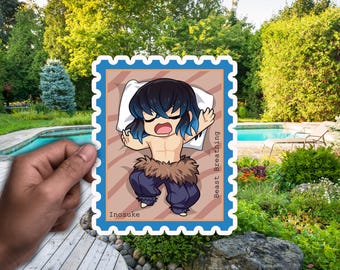 Demon Slayer Postal Stamp Stickers V2 Cute Kawaii Vinyl Stickers for ...