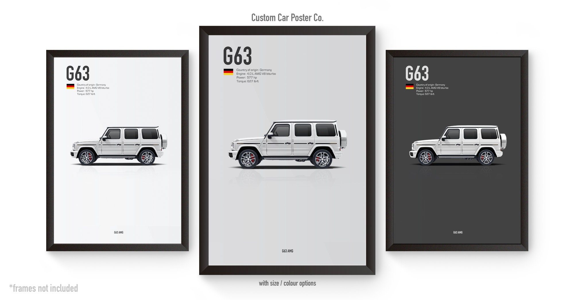 Mercedes-benz G63 AMG Wall Art Automotive Car Poster Minimalistic Art ...