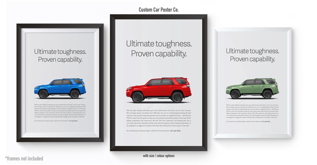 Toyota 4runner Print Ad Poster "ultimate Toughness" Multi-colour ...