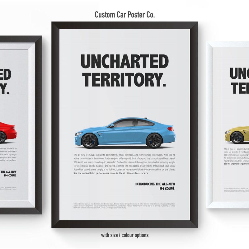Car Ad Poster Bmw - Etsy