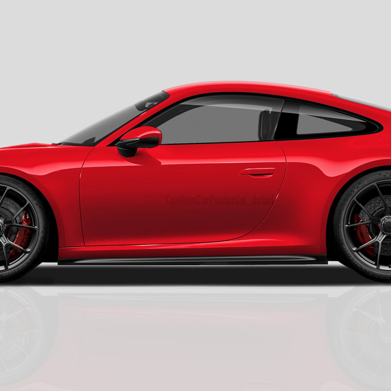 Porsche 911 GT3 (992) Multi-colour Wall Art - Automotive Car Poster ...