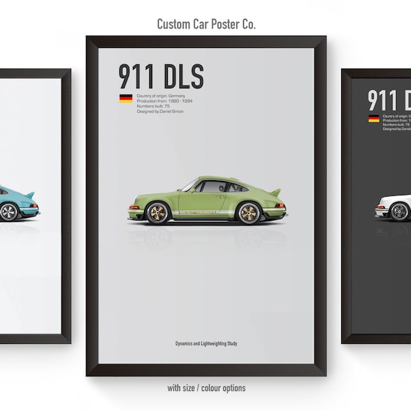 Singer Porsche Poster - Etsy