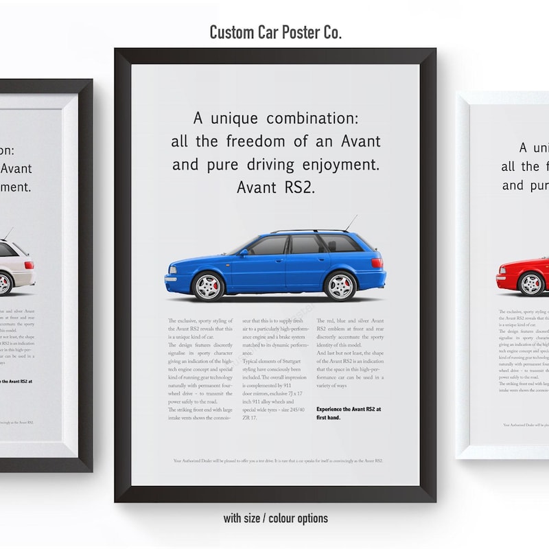 Audi Car Ad Poster - Etsy
