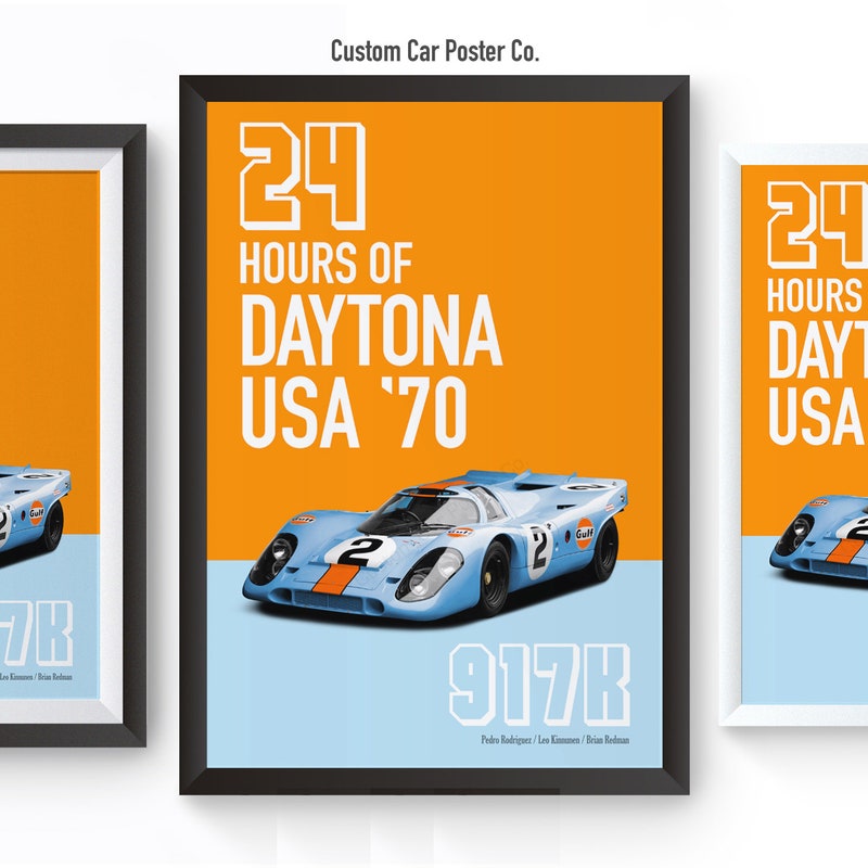Daytona Poster Porsche - Etsy