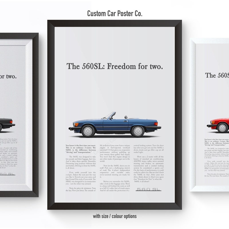 Mercedes Sl Posters - Etsy