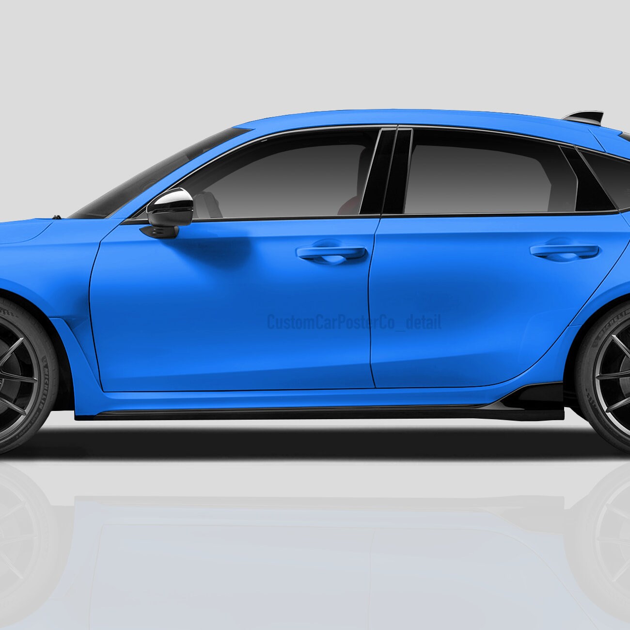 Honda Civic Type R FL5 Inspired Wall Art - Wall Decor Car Poster ...