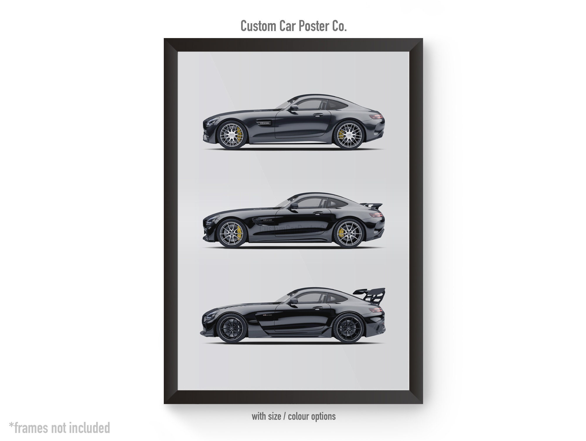 Mercedes-benz AMG GT Collage Wall Art Automotive Car Poster ...
