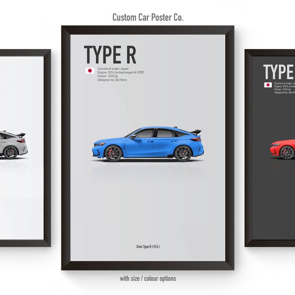 Honda Civic Type R Poster - Etsy